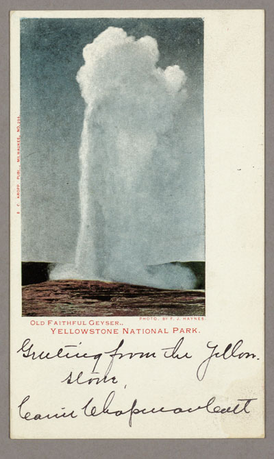 Postcard, Carrie Chapman Catt to Susan B. Anthony - Rochester Voices